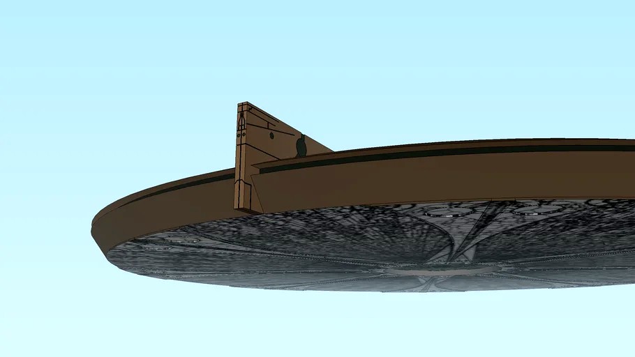 The Independence Day Ship 3d model