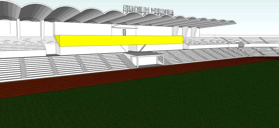 Stadium Merdeka 3d model