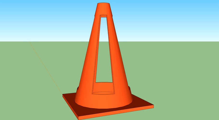 Small Safety Cone 3d model