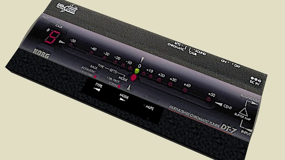 Korg DT-7 Tuner 3d model