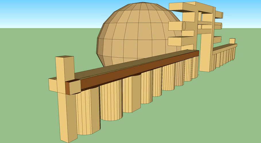 Ancient India Stupa 3d model