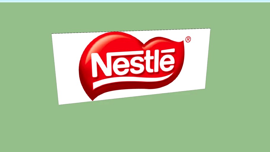Logo Nestlé 3d model