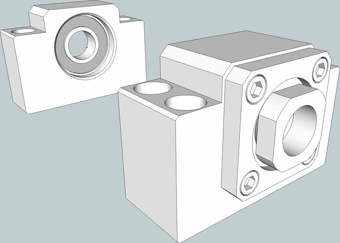 THK BK15 / BF15 Component 3d model