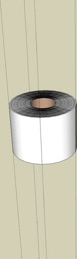 Giant Toilet Paper 3d model
