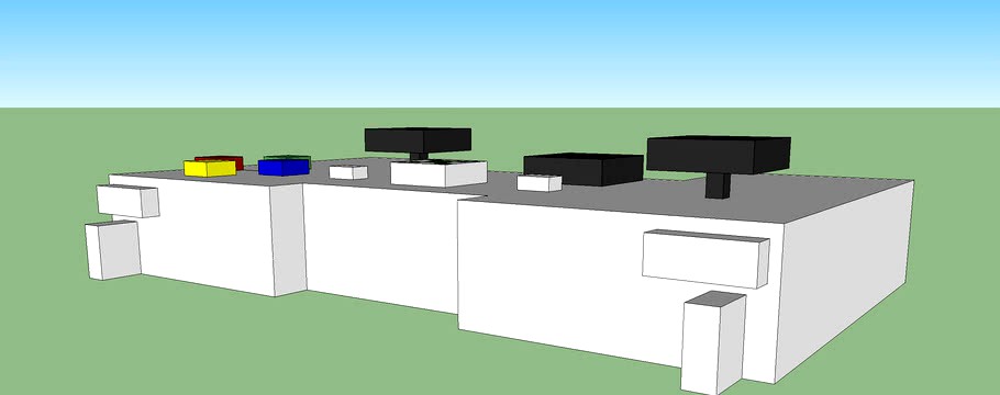 Minecraft style xbox remote 3d model