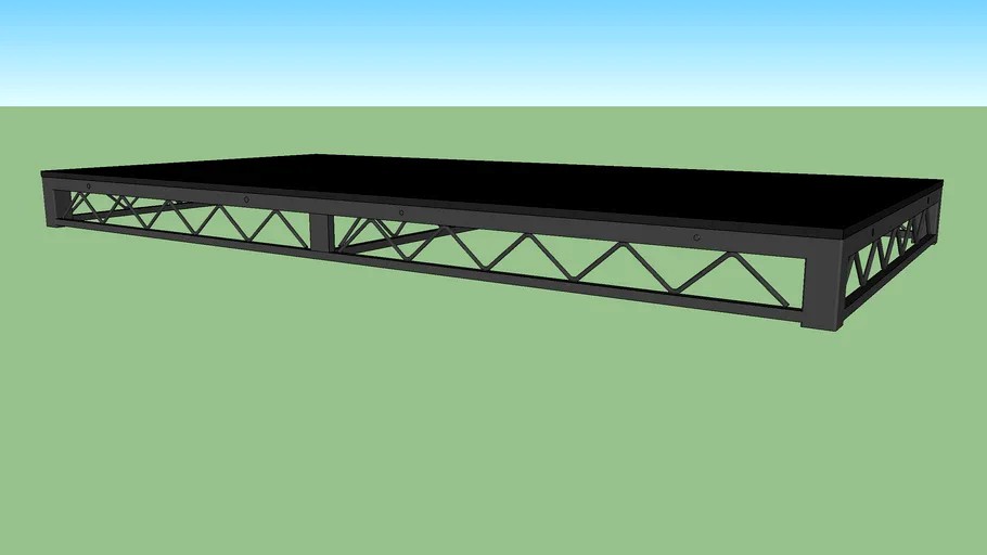 Steel Deck 8x4 3d model