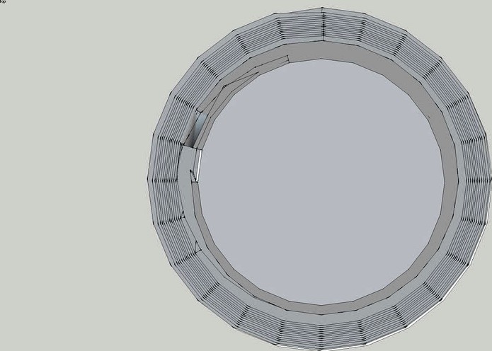 Taper Thread Stud 3d model