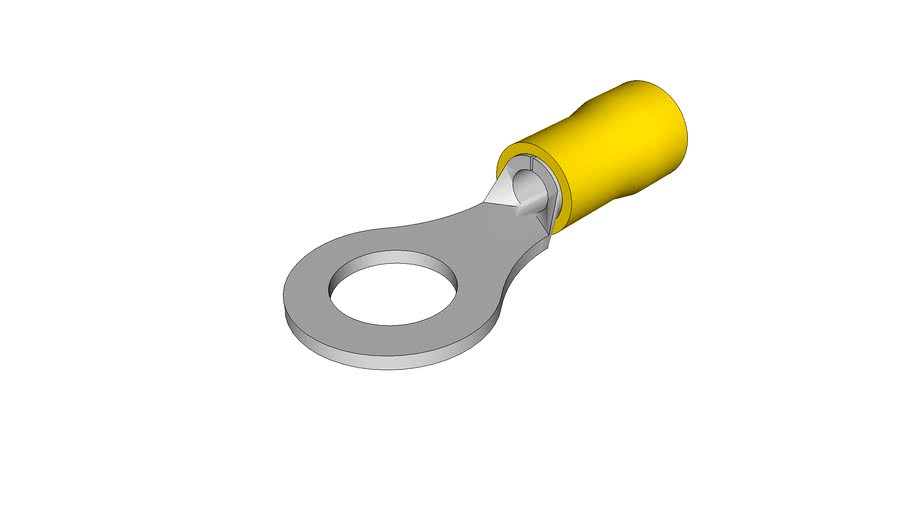 M8 Crimp Ring Terminal 3d model