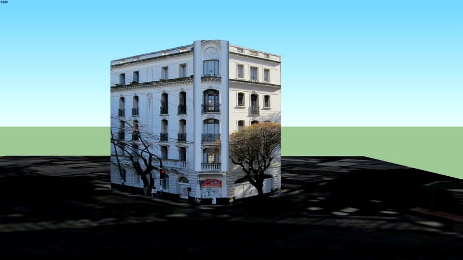 Edificio Diagonal 80, La Plata 3d model