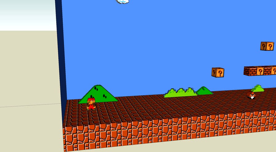 mario bros 3d model
