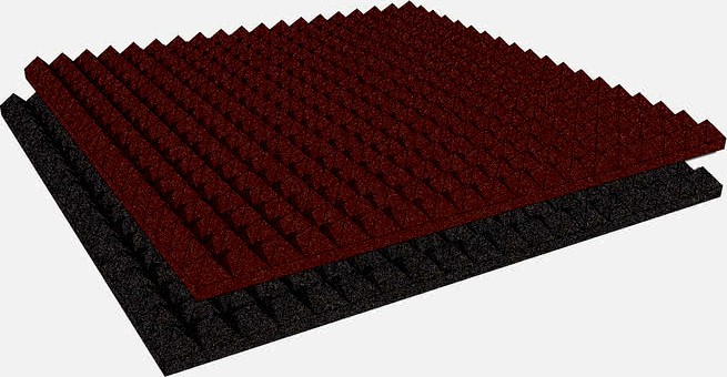 Skum Acoustics - Jafra – Pyramid foam panel 3d model