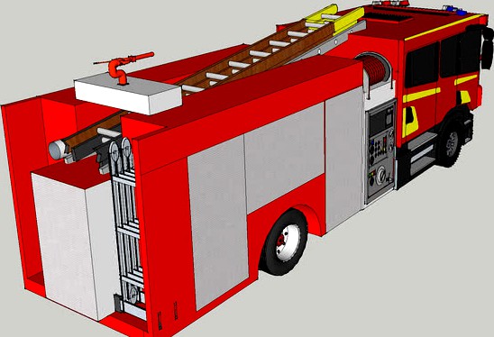 samfs new fire trucks 3d model