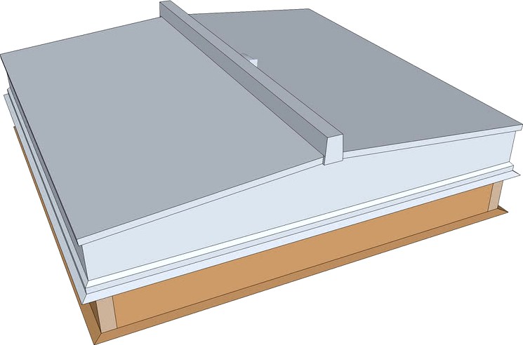 ROOF HATCH - DOUBLE LEAF 3d model
