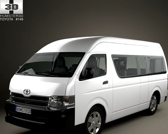 Toyota HiAce Super Long Wheel Base with HQ interior 20123d model