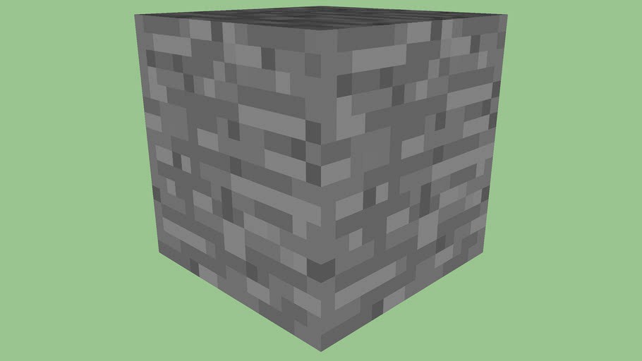 Minecraft Stone by Zapperier 3d model