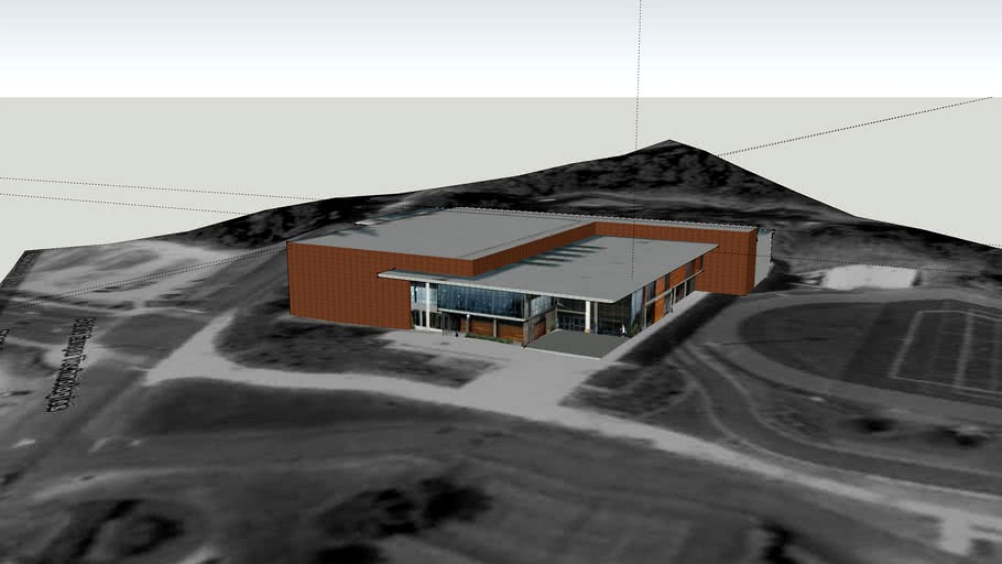WWU Recreation Center 3d model