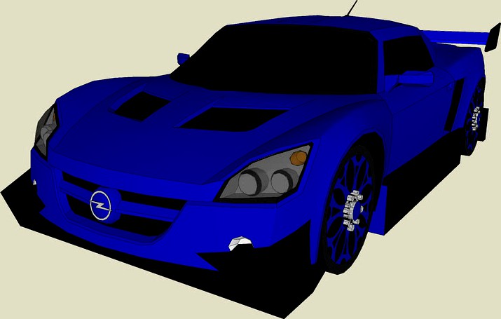 Modified Opel Speedster 3d model