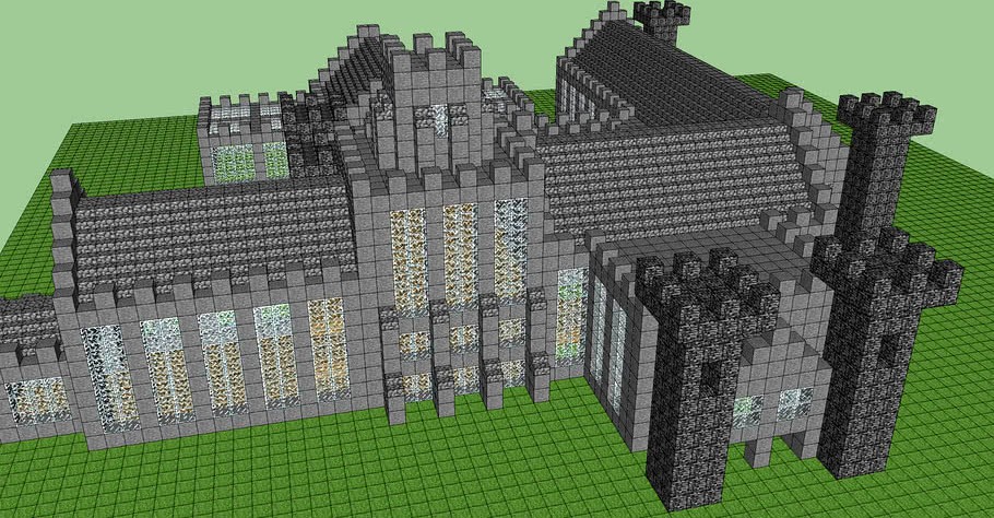 Minecraft Castle / Chateau Minecraft 3d model