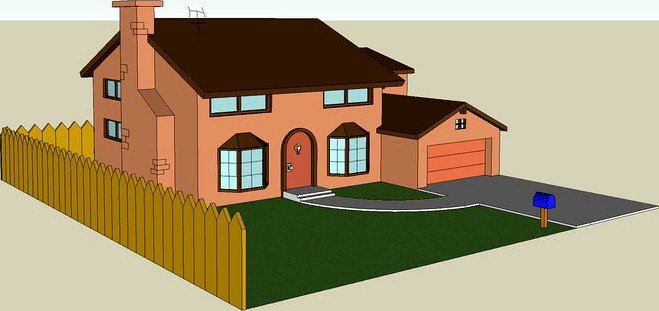 The Simpsons house 3d model