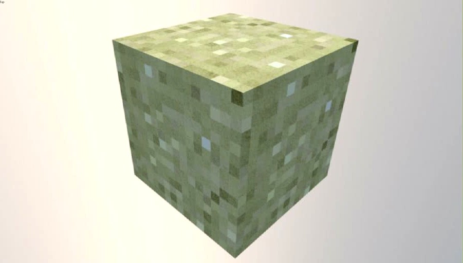 minecraft cube id 12 3d model