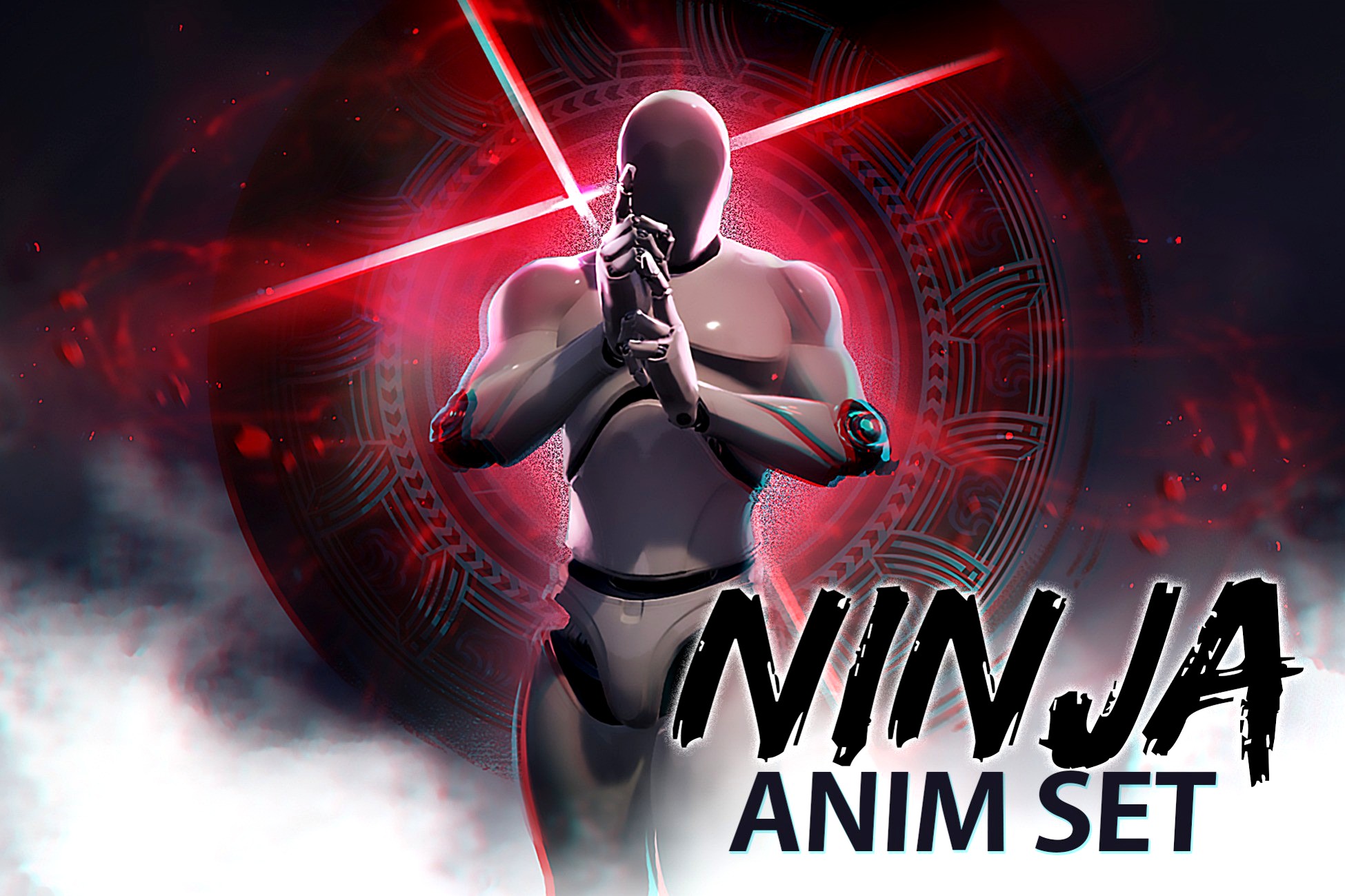 Bare Ninja AnimSet 3d model