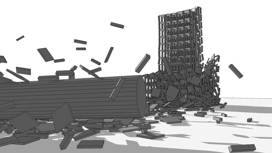 Google SketchUp Physics Simulation 3d model