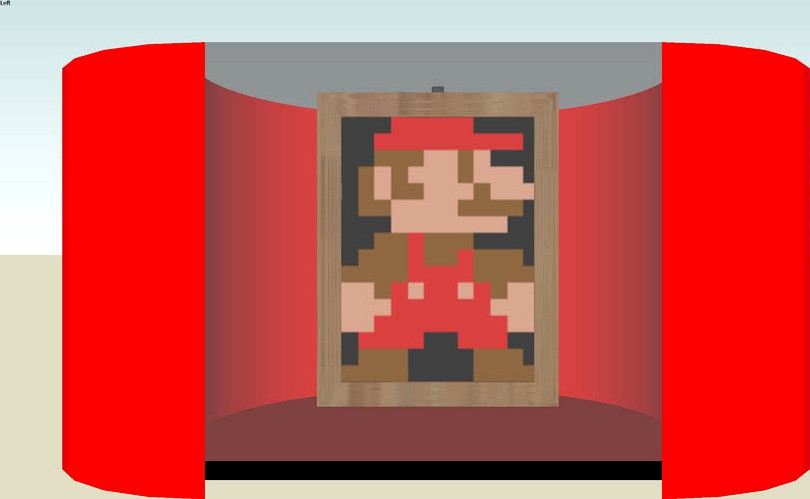 Mario painting 3d model