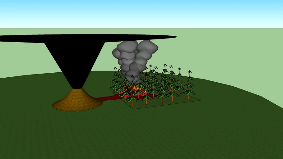 Volcanic Eruption 3d model