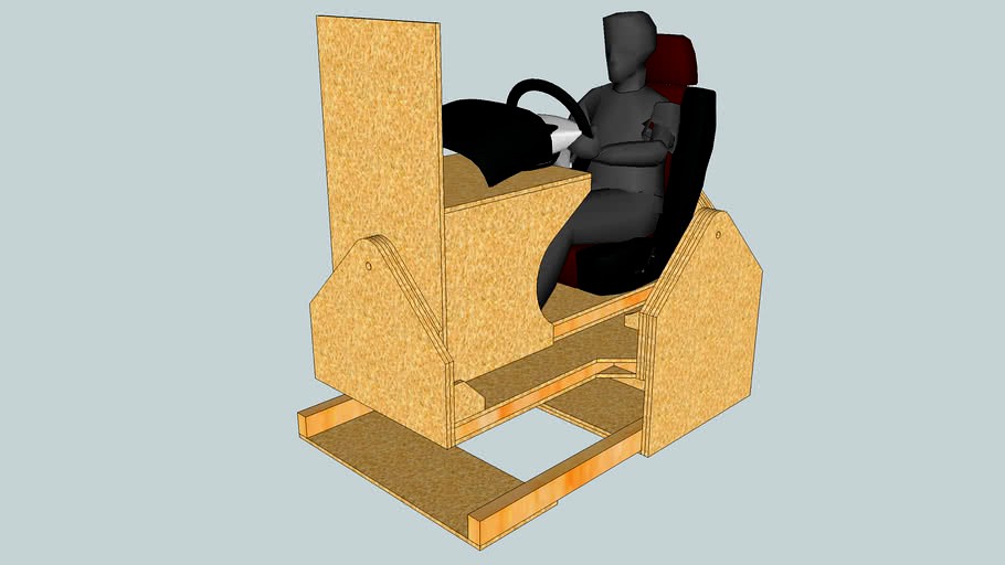 DiY 3D car simulator model