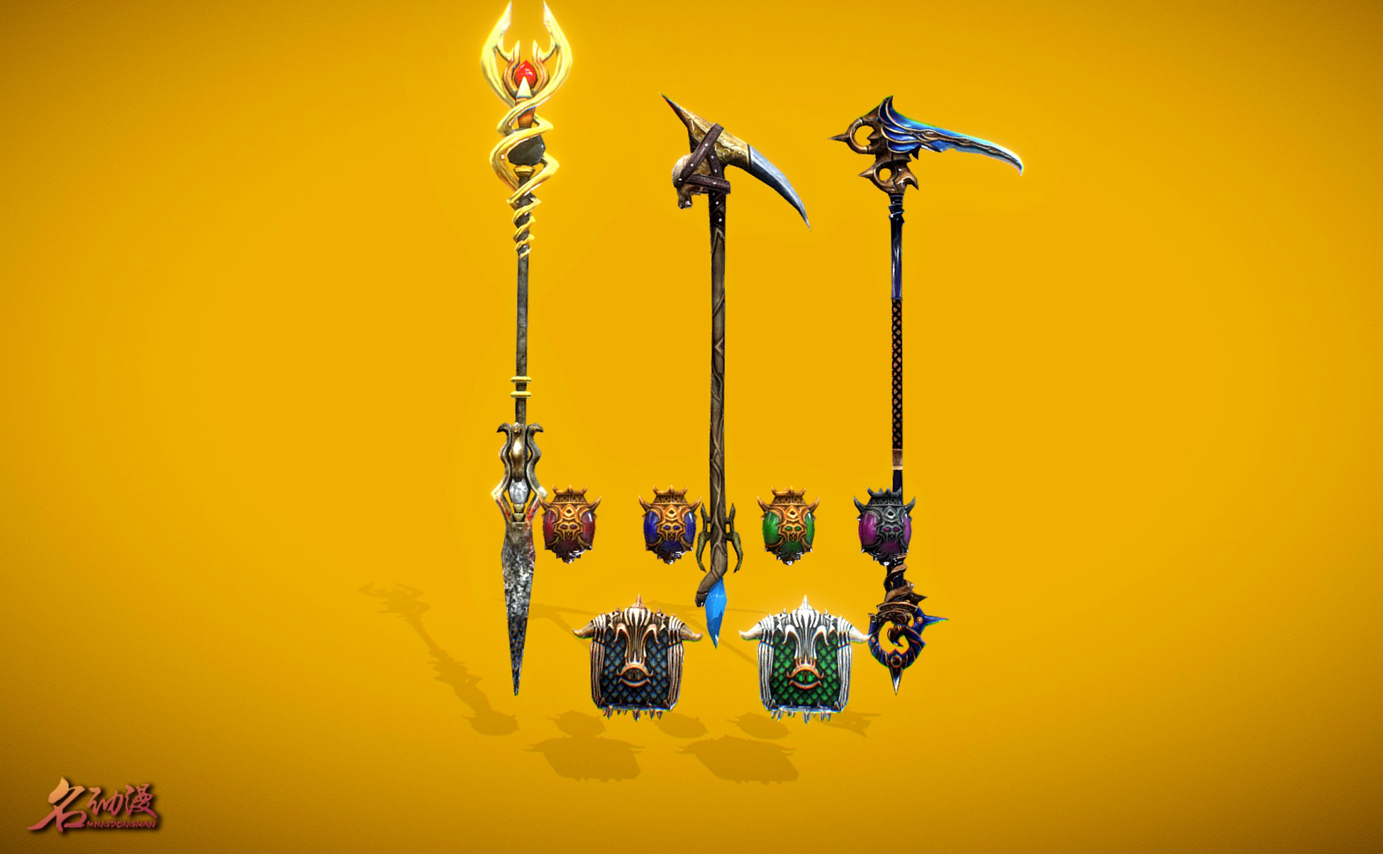 RPG Magic weapons 3d model