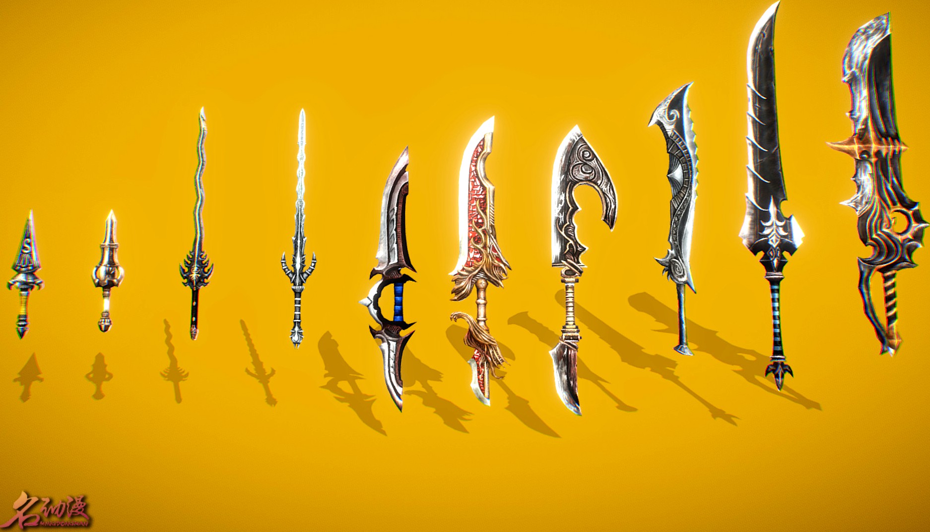 RPG Edged weapons 3d model