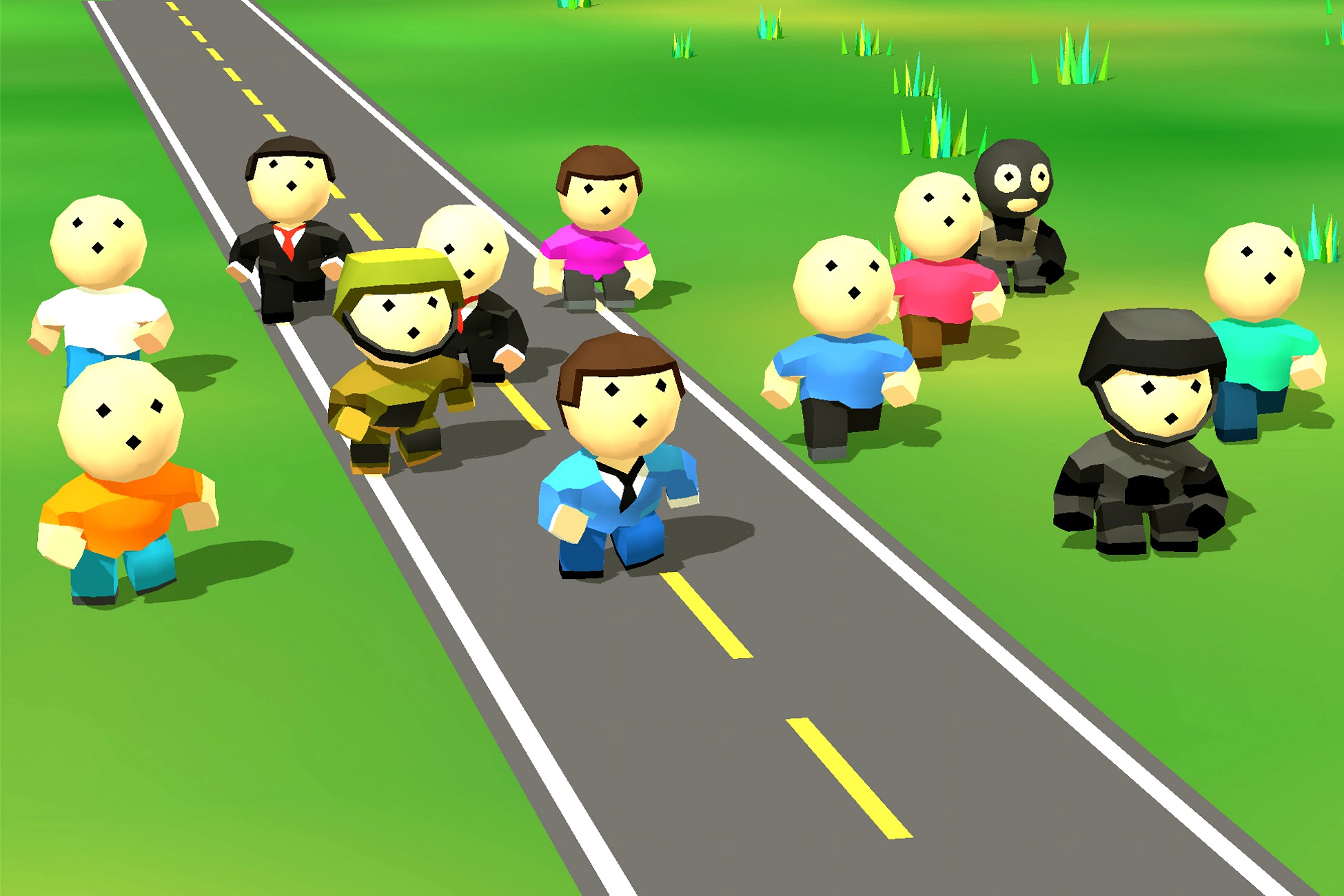 Hyper Casual Low Poly Characters 3d model