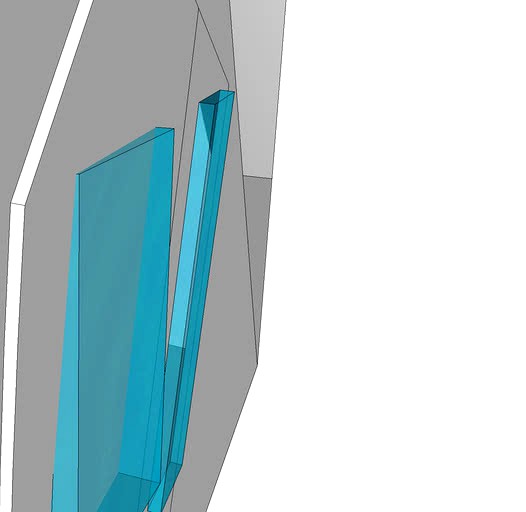 Futuristic Longhouse 3d model