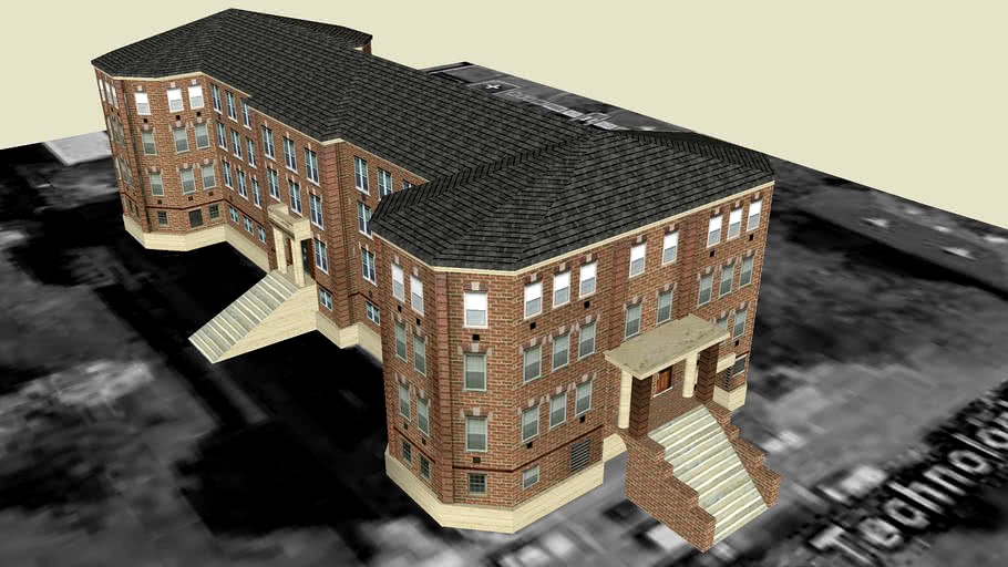 Syme Residence Hall 3d model