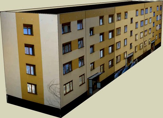 Panel building 3d model