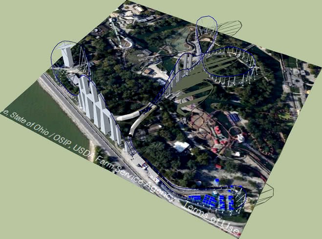 Millennium Force @ Cedar Point 3d model