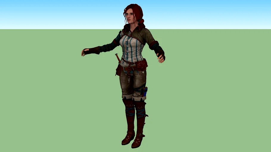 Triss Merigold 3d model