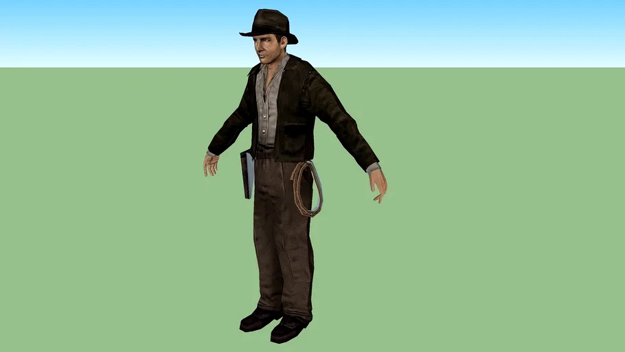 indiana jones 3d model
