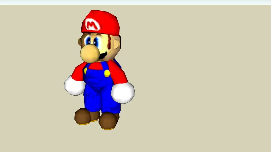 Mario From Super Mario 64 3d model