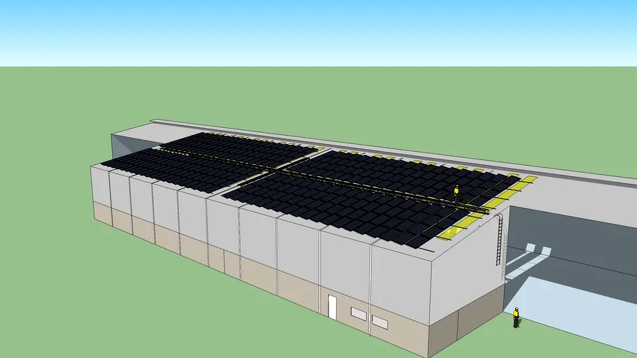 PV instalation 3d model