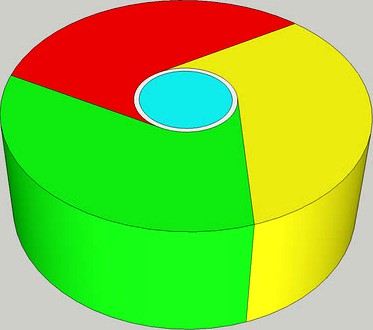 Google chrome logo 3d model