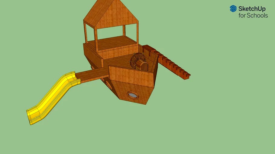 SketchUp for Schools Pirate Ship 3d model