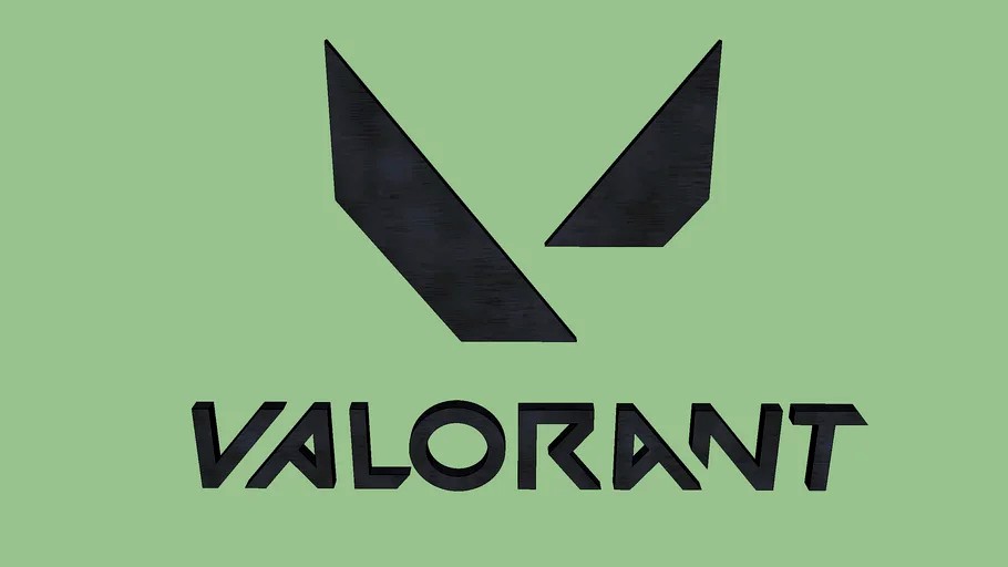 VALORANT GAME - LOGO 3d model