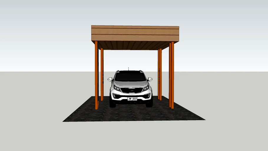 Car Porch 3d model