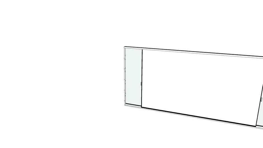 Renson glass sliding panels 3d model