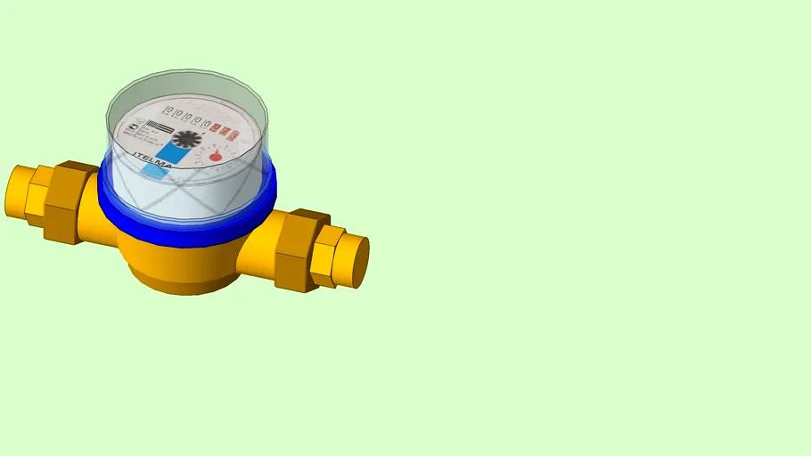 Водомер / Water meter 3d model