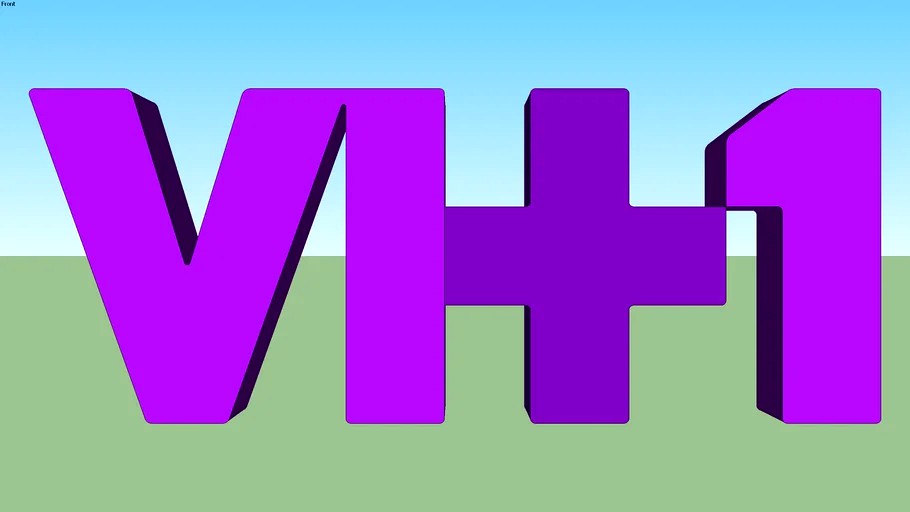 VH1 logo 2013 3d model