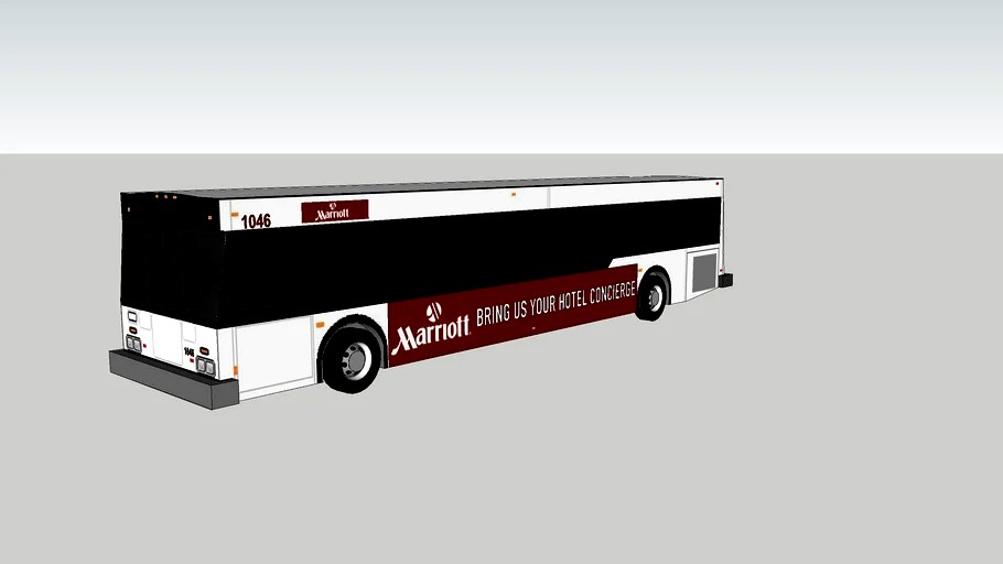 1998 new flyer d40lf 3d model