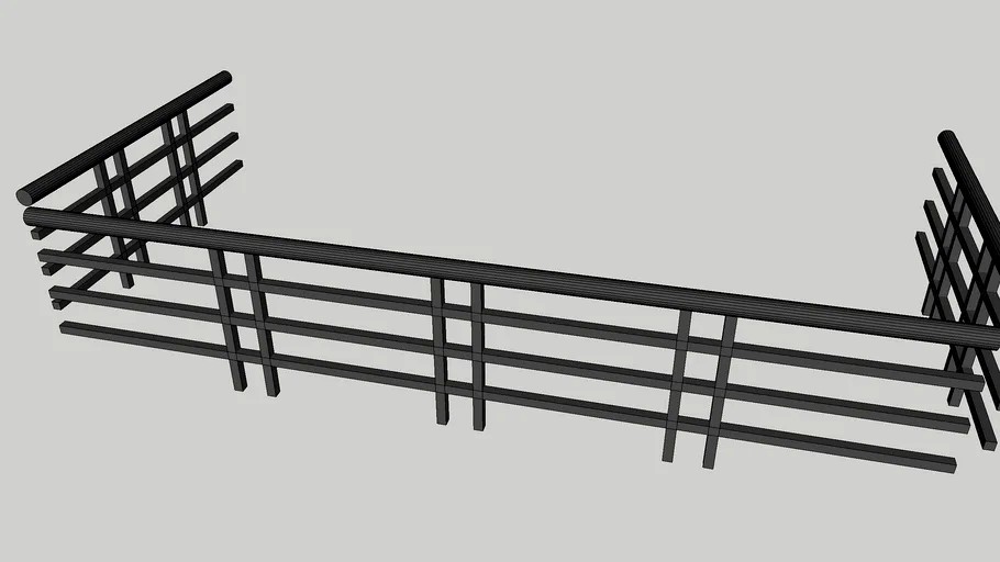 Balcony Railings 3d model