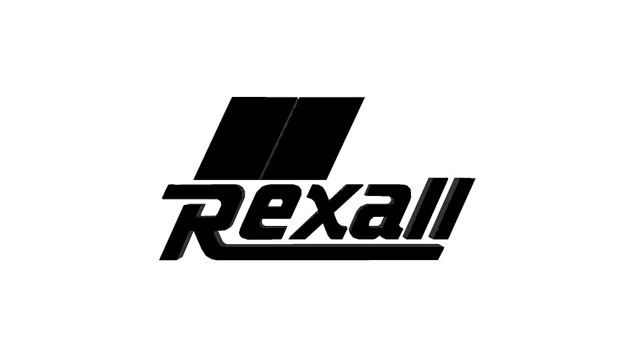Rexall logo 1970s 3d model